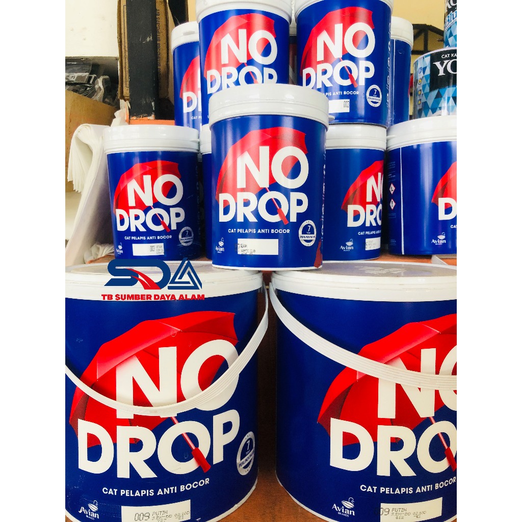 Jual NO DROP WATERPROOFING NODROP 1KG CAT PELAPIS ANTI BOCOR NO DROP AVIAN | Shopee Indonesia