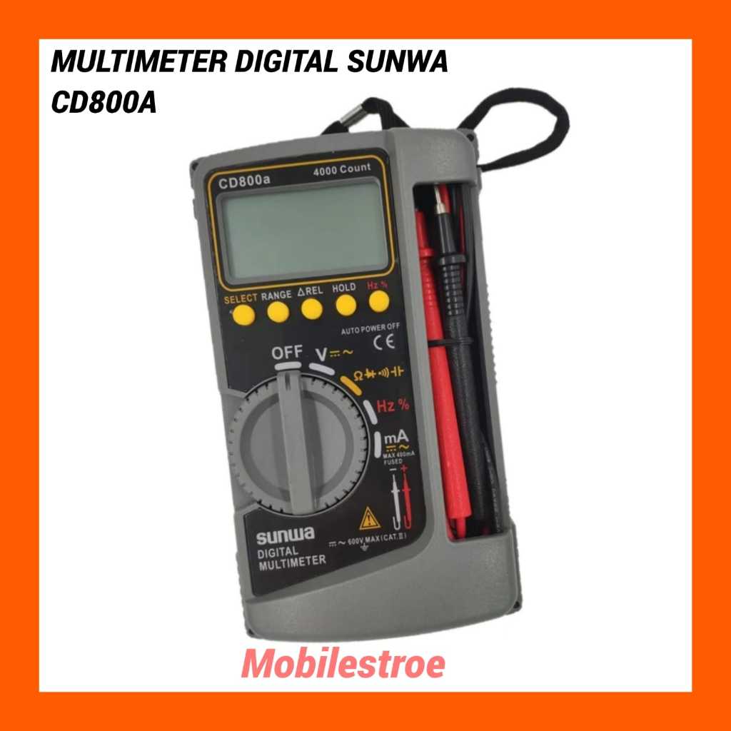 Jual MULTIMETER DIGITAL / MULTITESTER DIGITAL SUNWA CD800A / CD 800 A ...