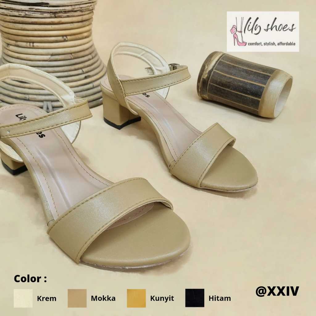 Jual LILY SHOES - Stallon Sepatu Big / Chunky Heels Wanita Realpict ...