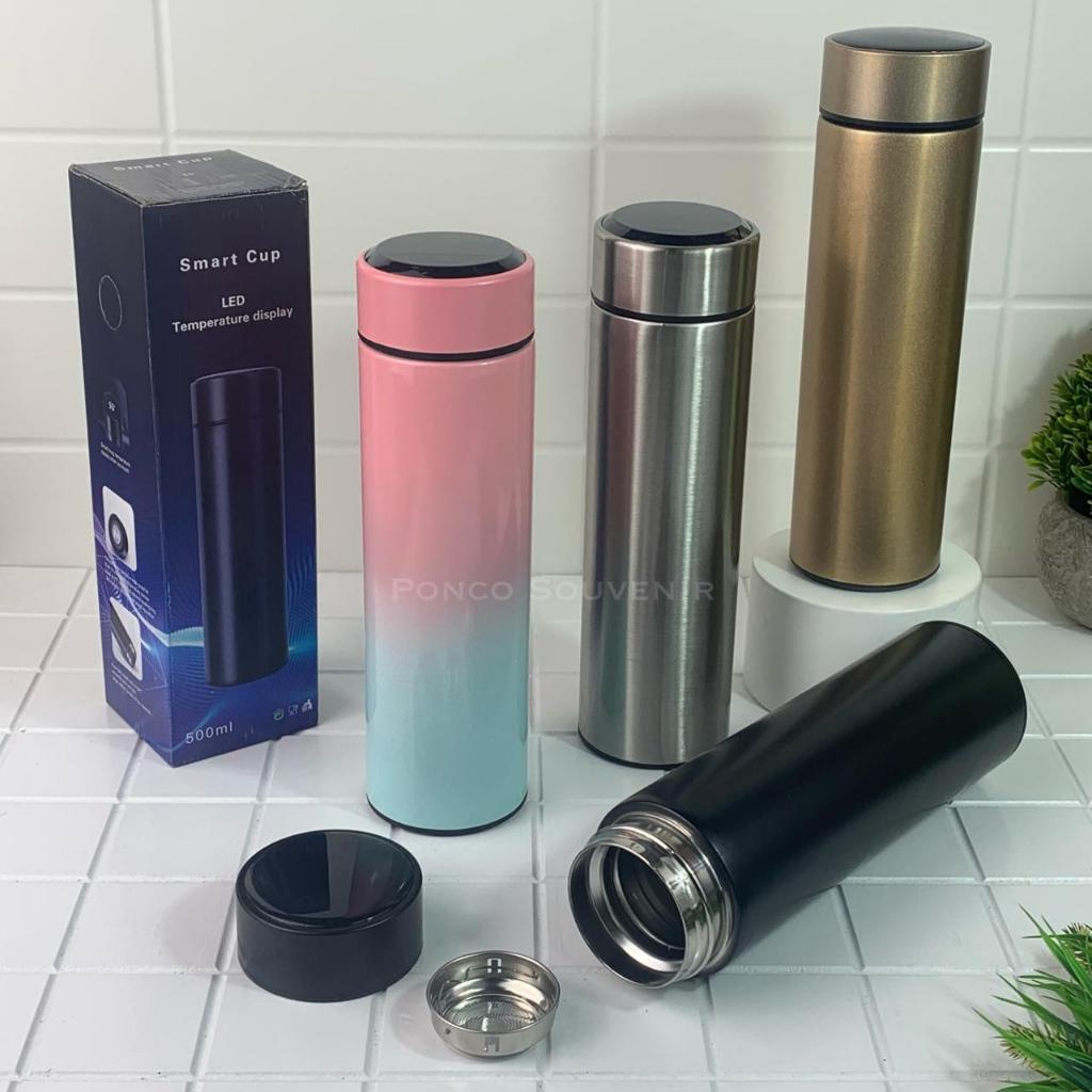 Jual Termos Vacuum Stainless LED Suhu 500 ML Plus Box | Shopee Indonesia