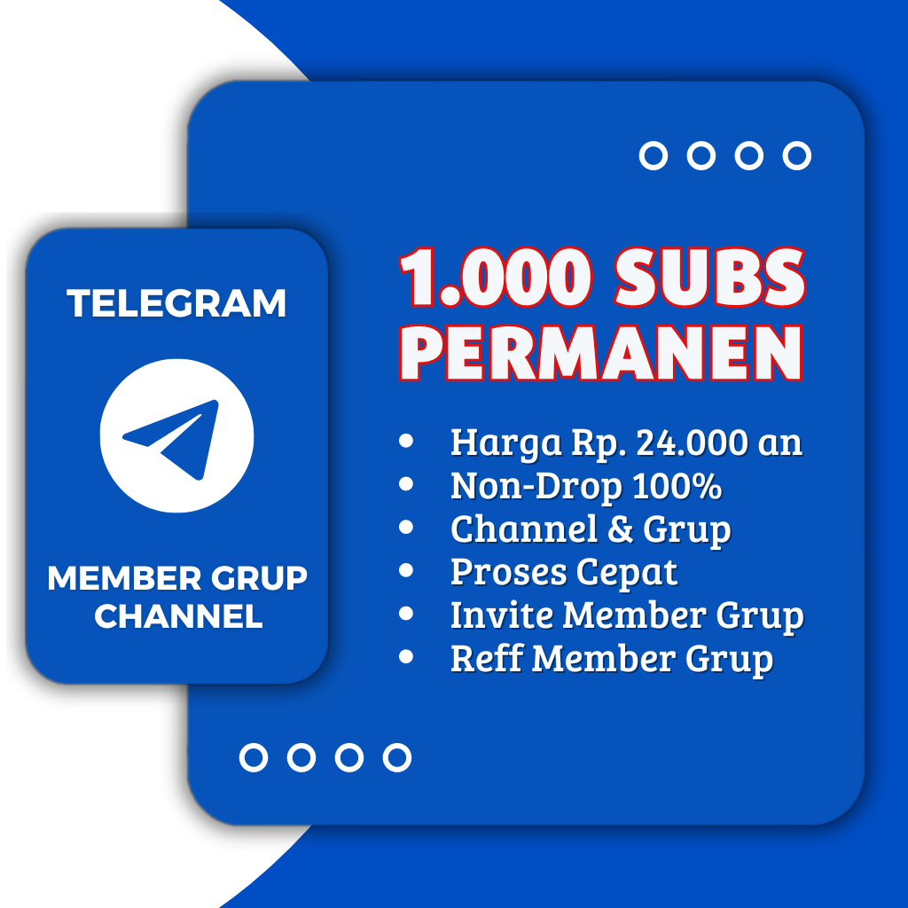 Jual TELEGRAM MEMBER SUBSCRIBER PELANGGAN CHANNEL & GRUP PERMANEN 100% ...