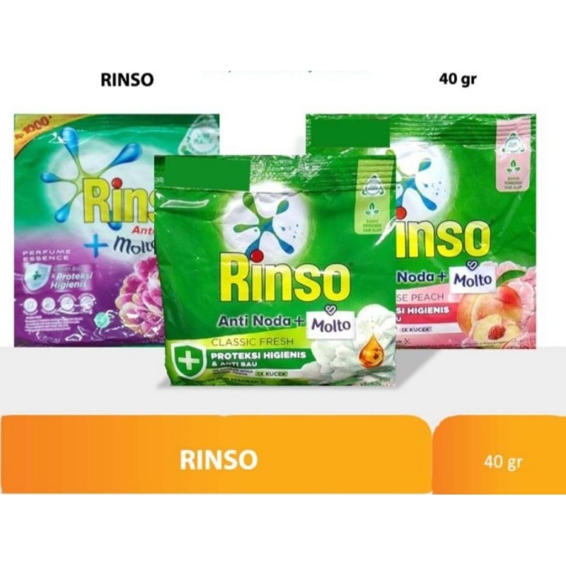 Jual Rinso bubuk renceng isi 6 sachet (40g) | Shopee Indonesia