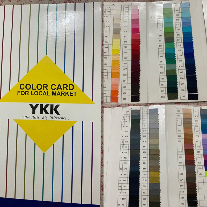 Jual Katalog Buku Resleting YKK / Katalog YKK / Color Card YKK | Shopee ...
