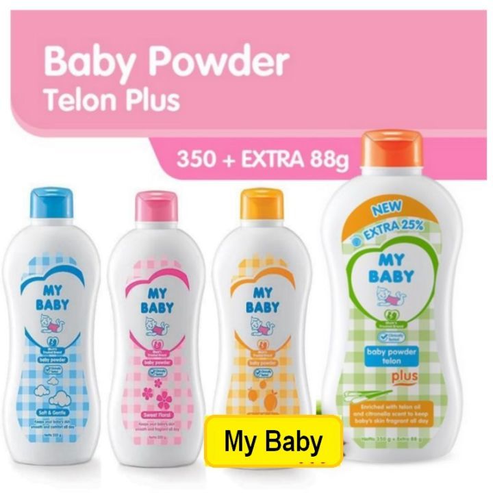 Jual My Baby Bedak Bayi Sweet Floral, Fresh Fruity,Telon Plus / my baby powder / bedak my baby ...