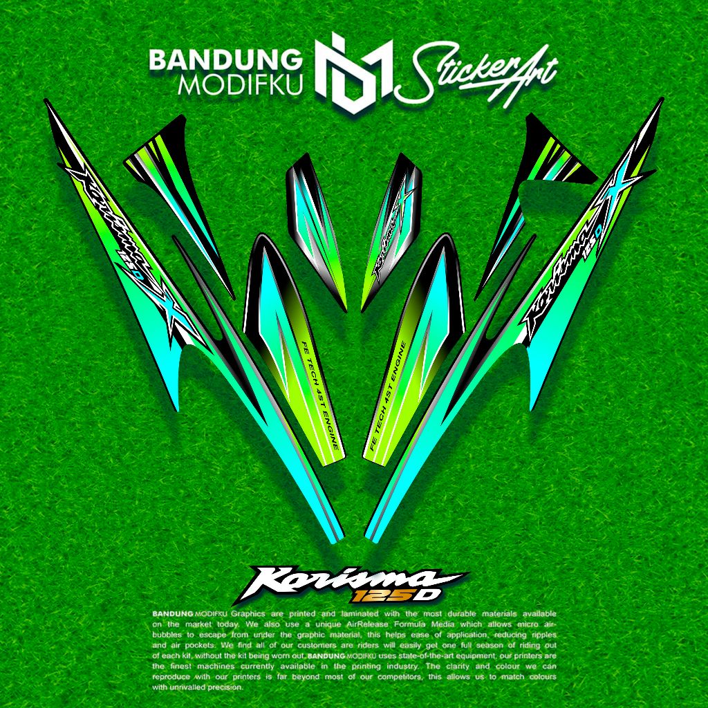 Jual STRIPING KARISMA 125 MOTIF 10 / STICKER KARISMA X 125 / BANDUNG ...