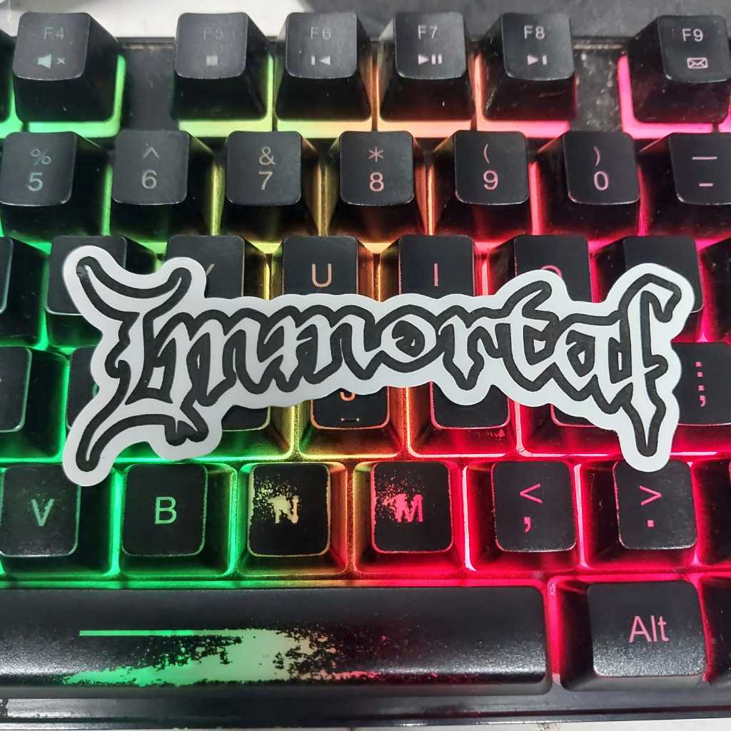 Jual Stiker Immortal - Sticker Logo Band Black Metal - Stiker Cutting ...