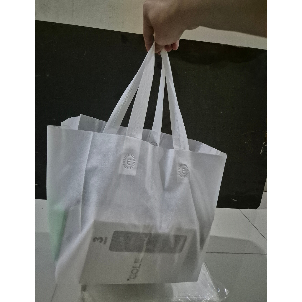 Jual GOODIE BAG/ TAS BOX HANDLE LIPAT SAMPING/ TAS SPUNBOND / TOTEBAG ...