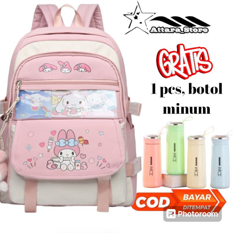 Jual Tas sekolah anak TK SD tas anak sekolah perempuan murah Tas Ransel sekolah gratis botol ...