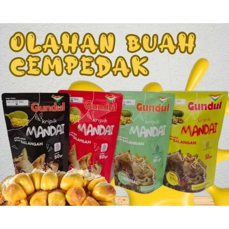 Jual keripik mandai gundul khas Balangan/ Mandai crispy buah cempedak ...