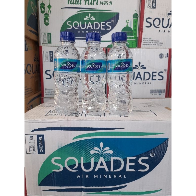 Jual (Min CO 3) Air mineral AMDK Squades || botol 330ml || ecer ...