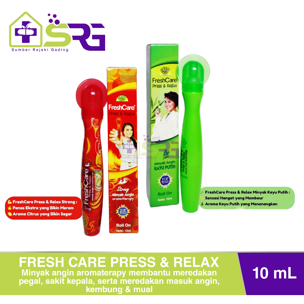 Jual Fresh Care Press & Relax Kerokan (FreshCare Minyak Angin Kerok ...