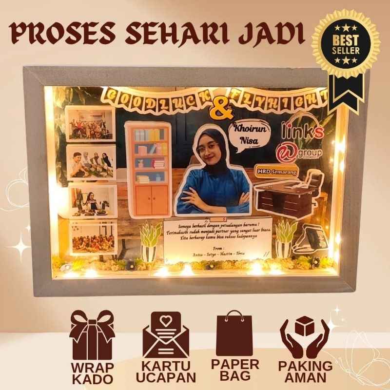 Jual Kado Guru Pop Up Frame / Hadiah Hari Guru / Frame Custom Kado Perpisahan Sekolah | Shopee ...