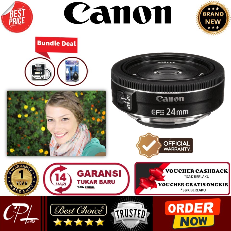 Jual Canon EF-S 24mm f/2.8 STM Lens - GARANSI RESMI | Shopee Indonesia