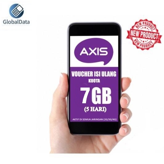 Jual Voucher Kuota AXIS AIGO 7GB (5 Hari) berlaku di semua Jaringan (Lokal Area West / Sumatera ...