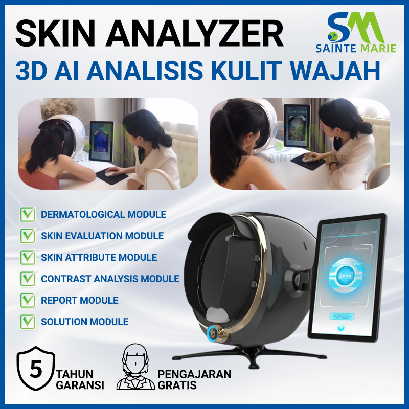 Jual Magic Mirror Skin Analyzer 3D Analisis Kulit Wajah (WIFI) Skin ...