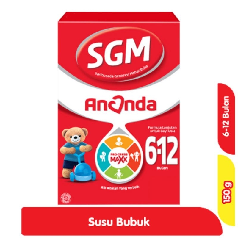 Jual SGM Ananda 2 (6-12 Bulan) Susu Formula Bayi Bubuk 150 g | Shopee ...