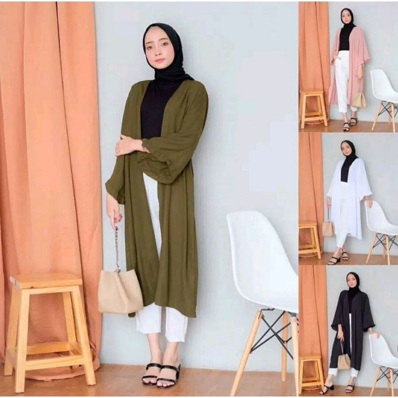 Jual YUUNA LONG OUTER / LONG CARDIGAN WANITA | Shopee Indonesia