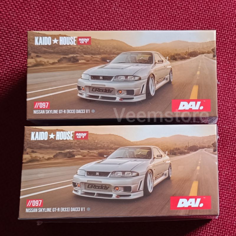 Jual Die Cast 1:64 Nissan Skyline GTR R33 Kaido Works DA133 V1 Silver ...