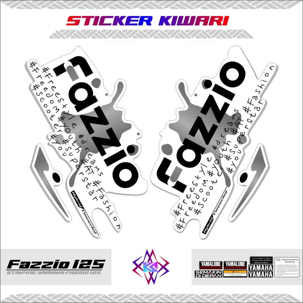 Jual STRIPING FAZZIO / STICKER FAZZIO / MOTIF 25 / FAZIO / STIKER VIRAL ...