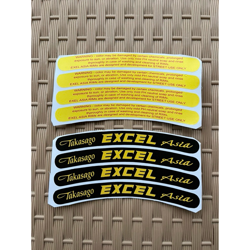 Jual STIKER EXCEL DAN PERINGATAN VELG TAKASAGO EXCEL ASIA | Shopee ...