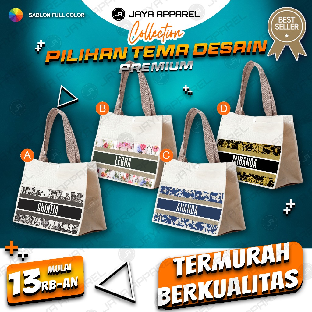 Jual [Custom] Tas Sovenir Sablon-Tas Hampers-Totebag Sovenir Sablon ...