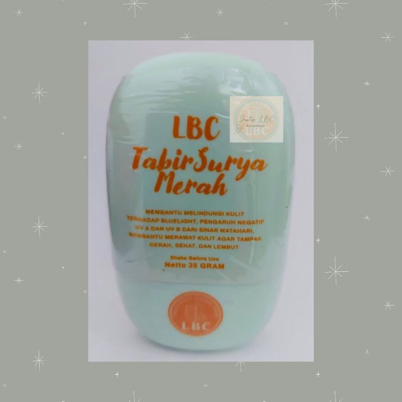 Jual Tabir Surya Merah LBC (spf 17 ) | Shopee Indonesia