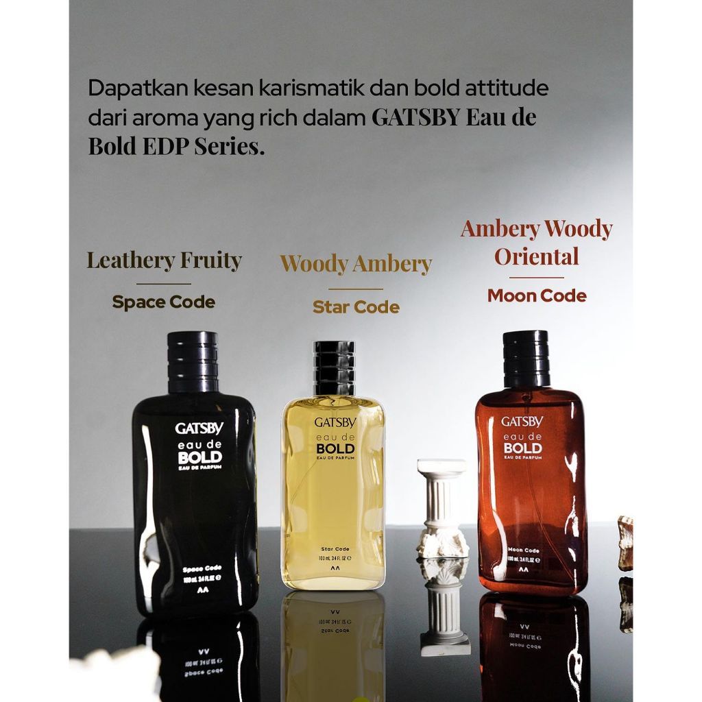 Jual GATSBY EAU DE BOLD EAU DE PARFUM 100ML | Shopee Indonesia