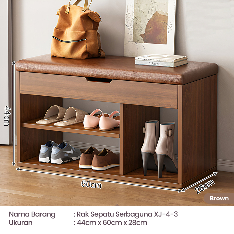 Jual Bangku Rak Sepatu 2 Susun Rak Kabinet Minimalis Rak Penyimpanan ...