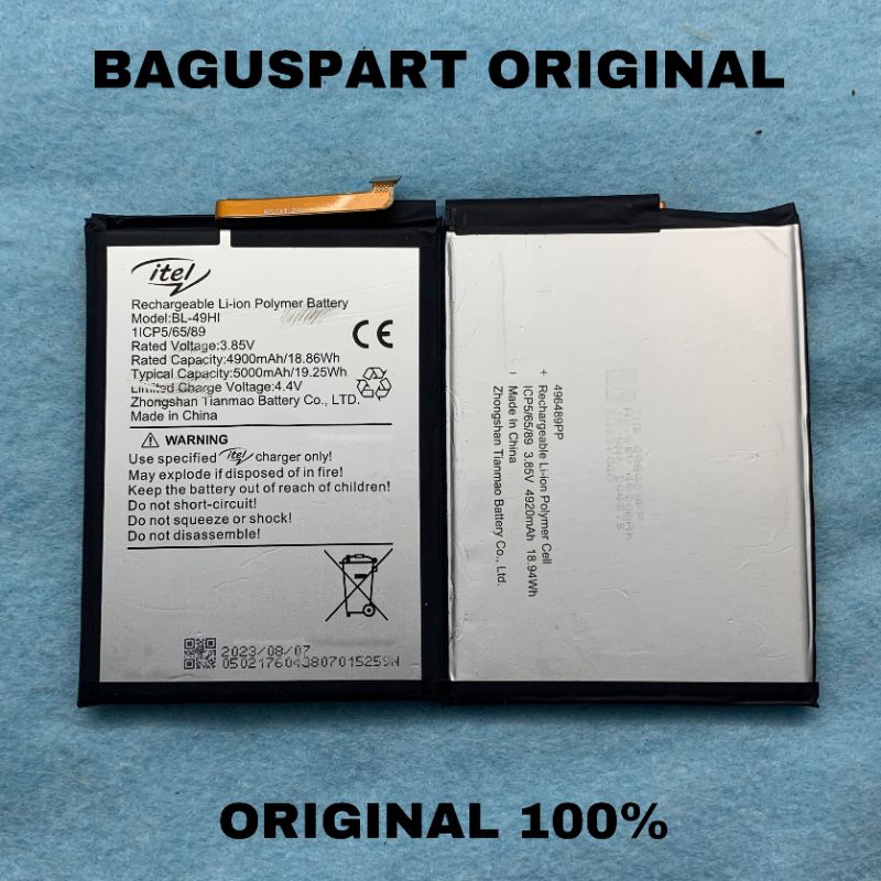 Jual BATERAI BATRE BATTERY BL-49HI ITEL S23 PLUS / S23 + S681LN ORIGINAL COPOTAN | Shopee Indonesia