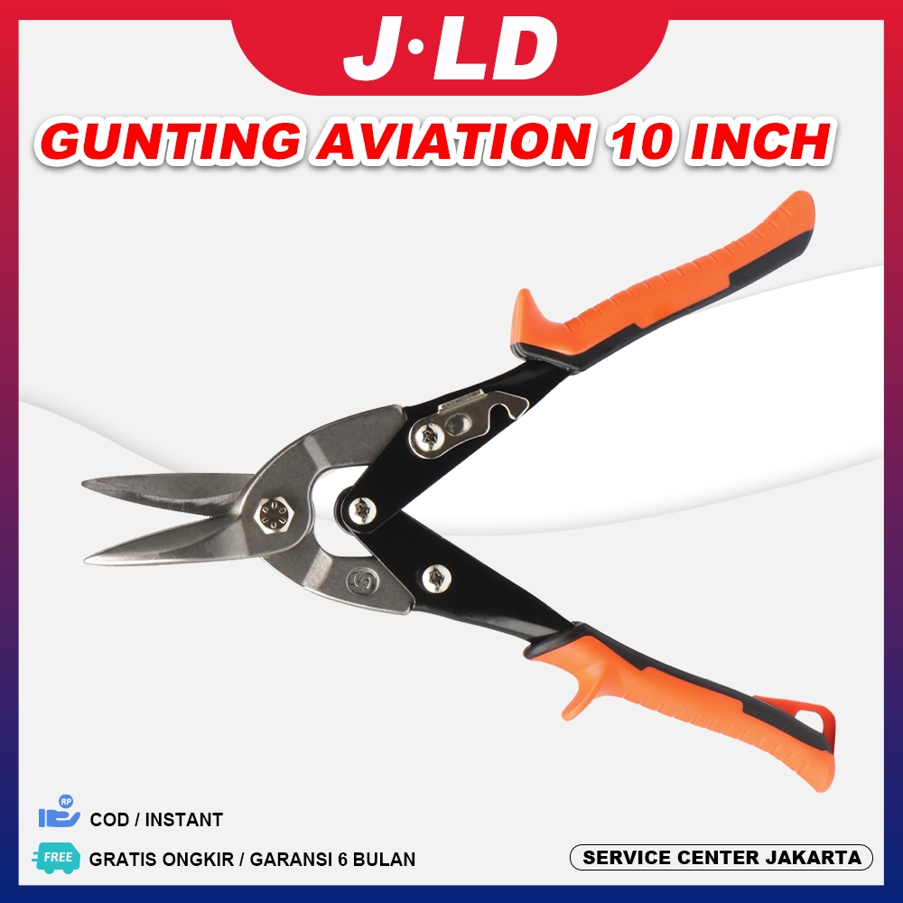 Jual JLD gunting aviation 10 inch Aviation Tin Snip Lurus gunting seng ...