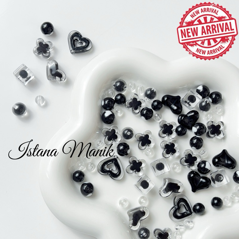 Jual Manik Mote Sweety Beads Mix and Match Black Bubble Bahan kerajinan ...