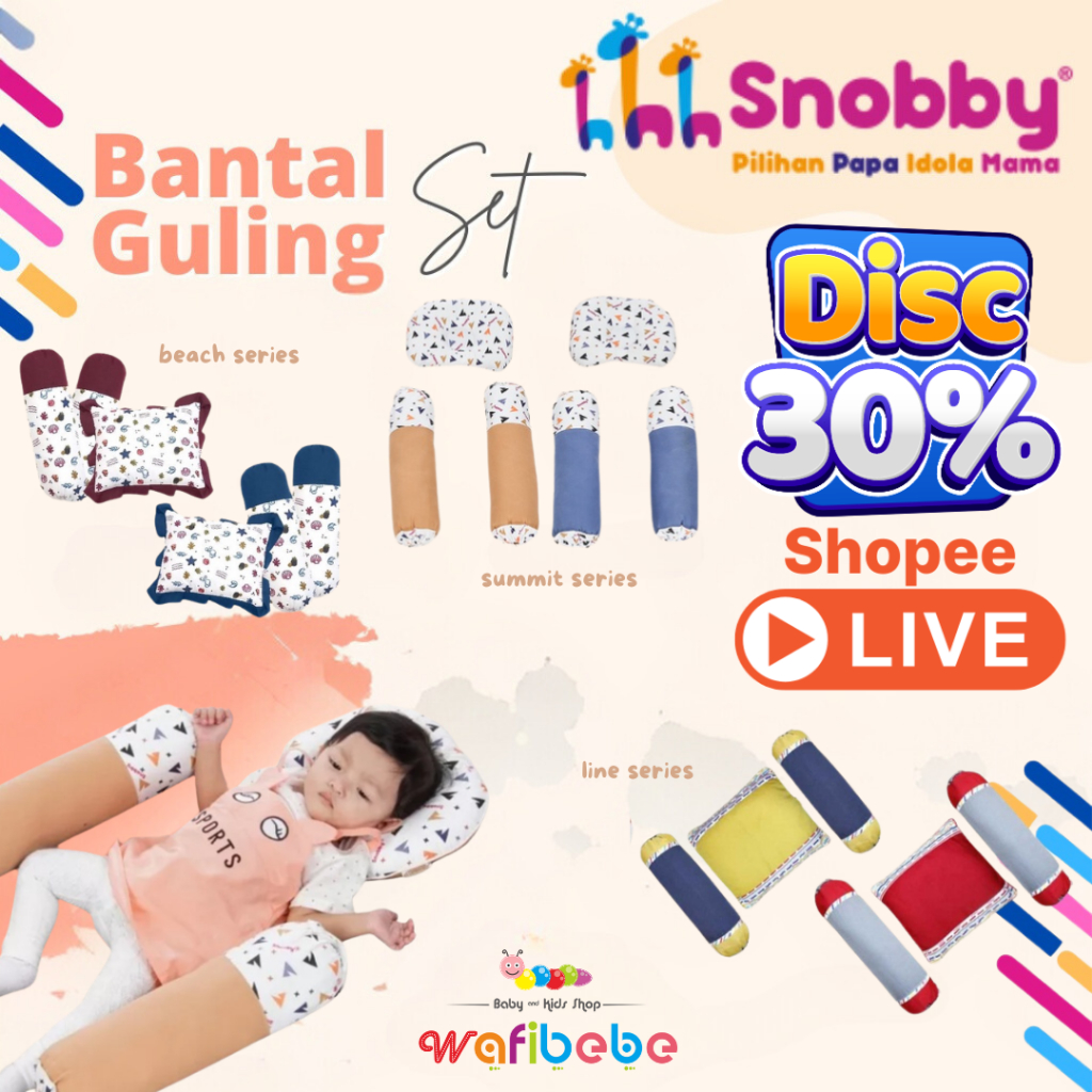 Jual Snobby Baby Bantal Guling Set Bayi Line Summit Beach Series ...