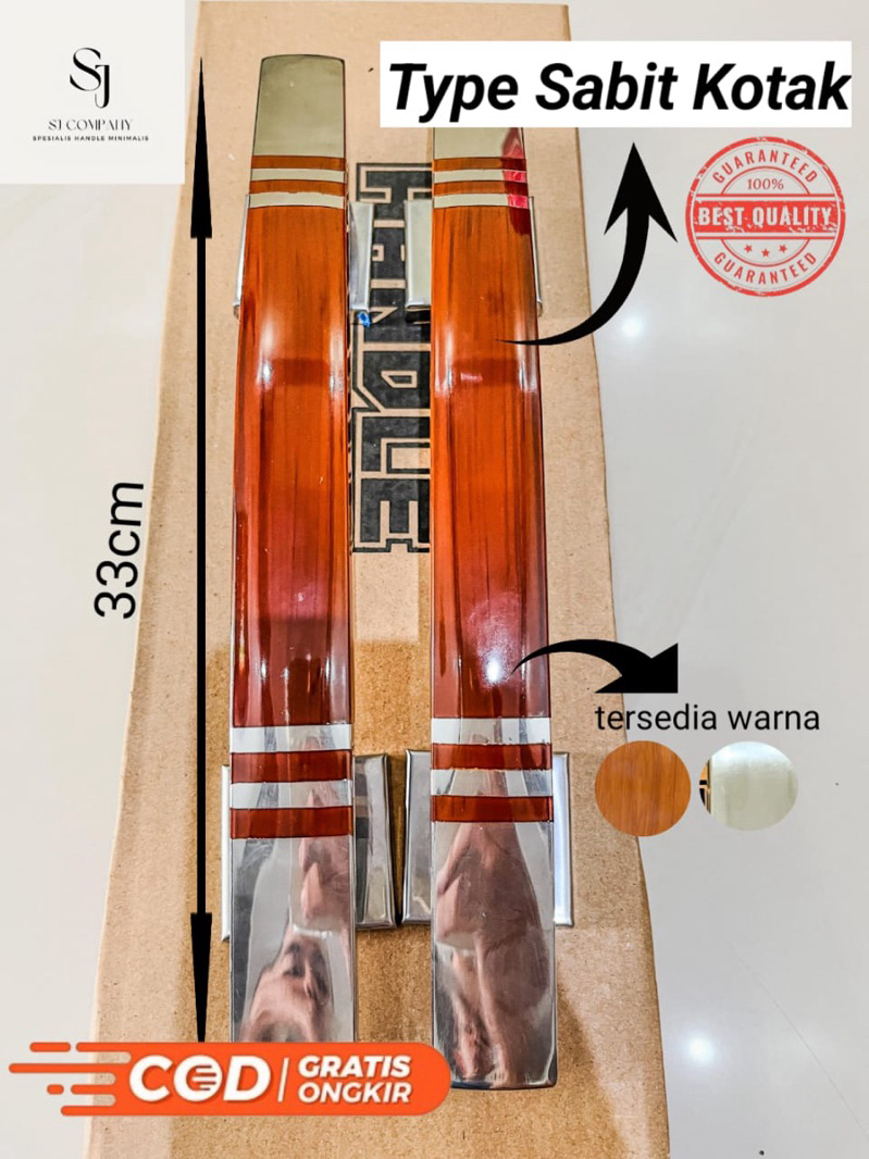 Jual gagang pintu minimalis handle pintu rumah type sabit kotak panjang ...