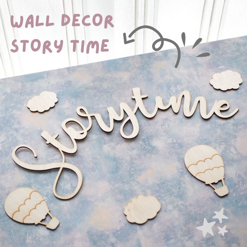 Jual Walldecor Kamar Estetik |Dekorasi Kamar Anak Storytime Tema Balon ...