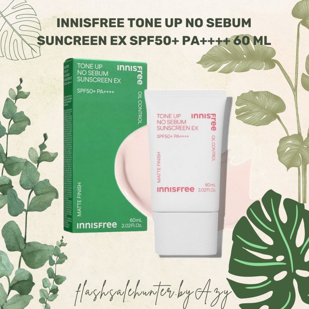 Jual Innisfree Tone Up No Sebum Sunscreen EX SPF50+ PA++++ 60 ml calming oil control matte ...