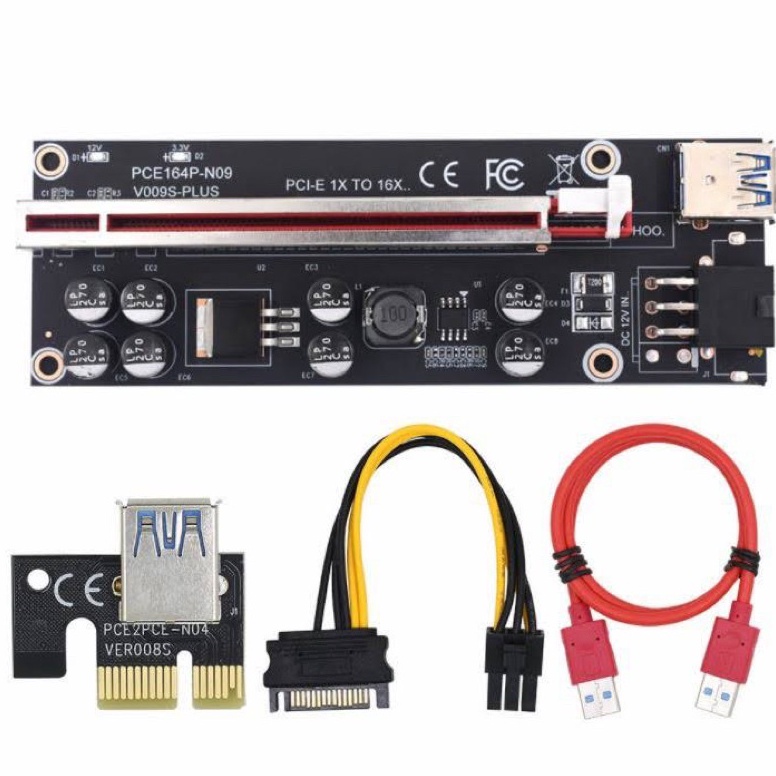 Jual Special Pr PCI RISER MINING 9S PLUS RISER 9S 8 CAPACITORS 9S ...