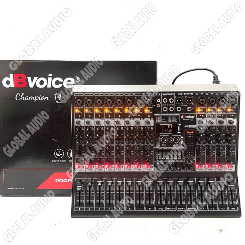Jual Mixer Audio DbVoice Champion-14 14channel Original Mixer DB Voice ...