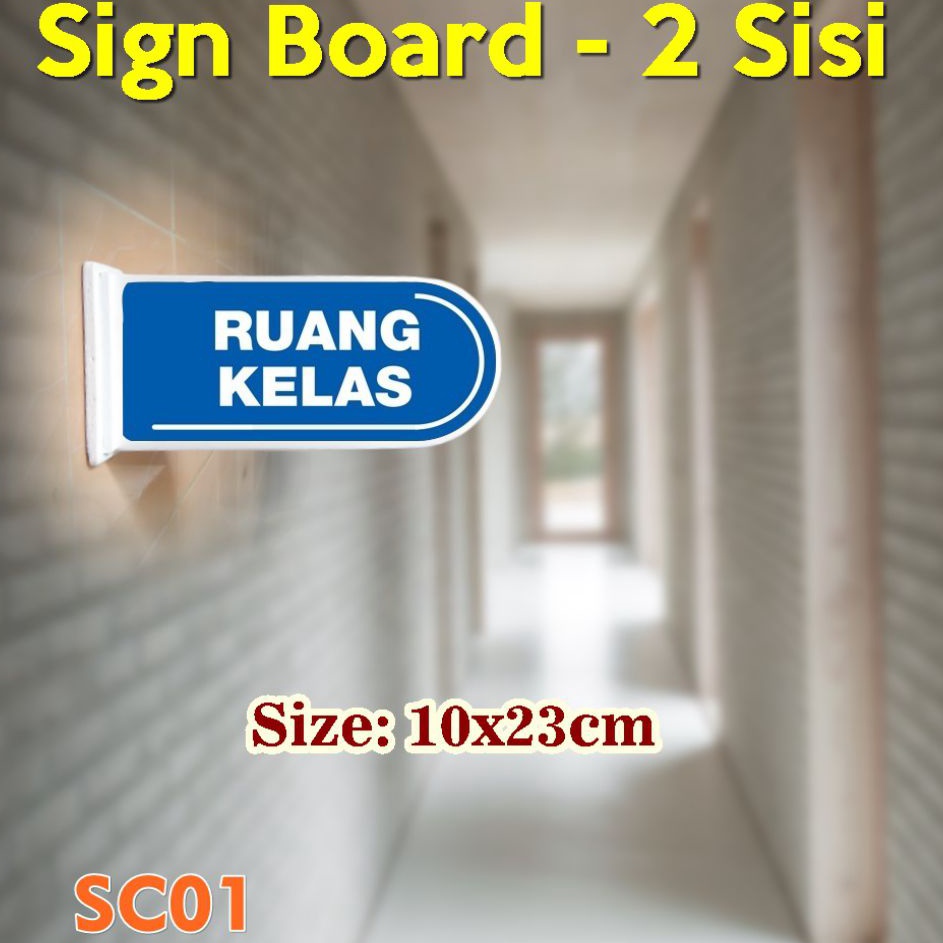 Jual Hadir Terlaris School Sign Board Papan Petunjuk Pintu Informasi ...