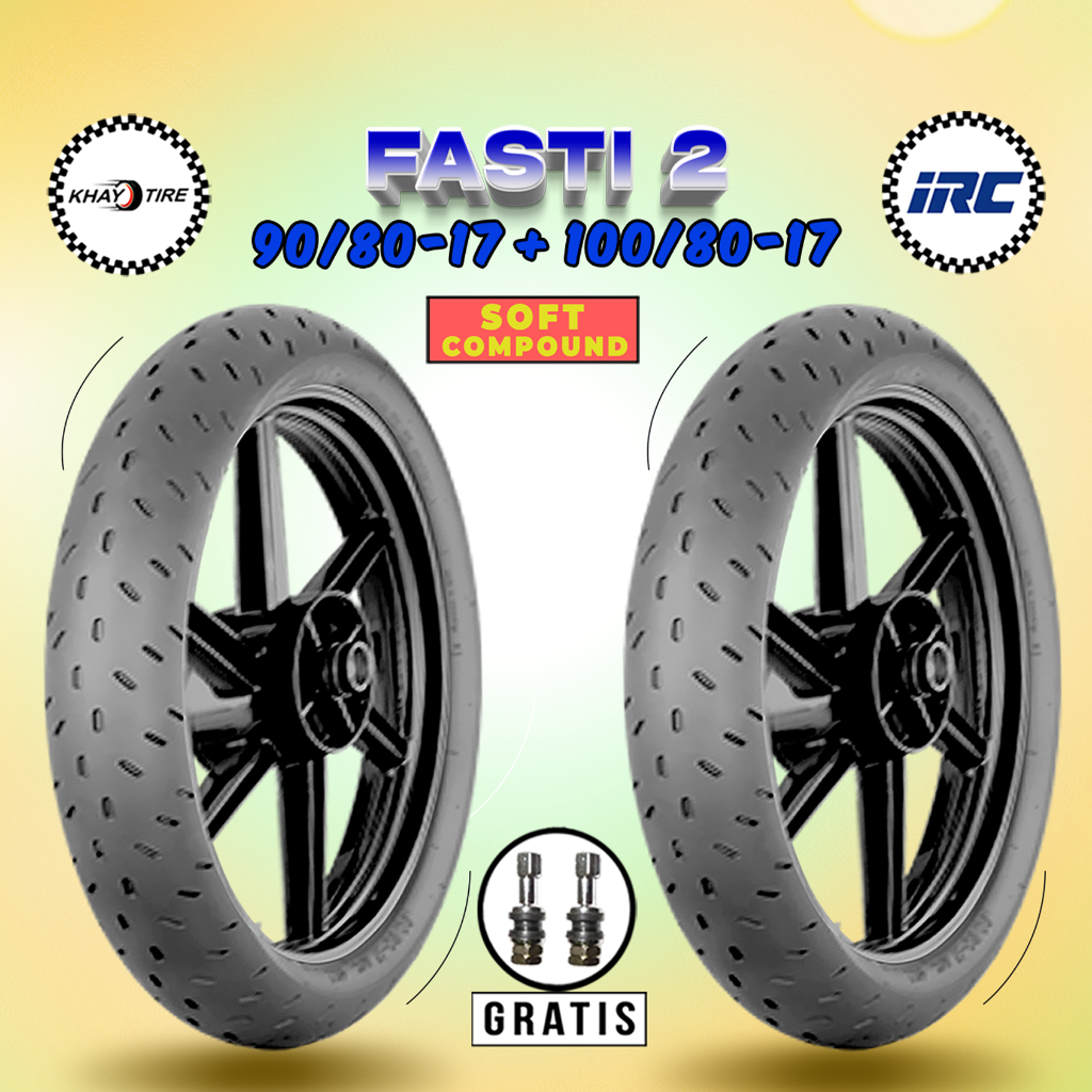 Jual Sepasang Ban Soft Compound Motor Racing IRC FASTI 2 90/80-17 dan ...