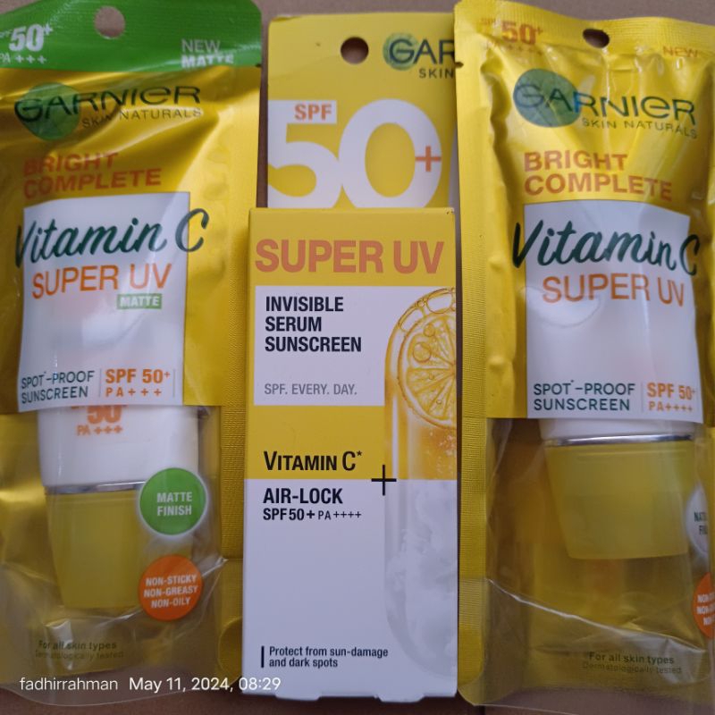 Jual garnier super uv sunscreen 30ml | Shopee Indonesia