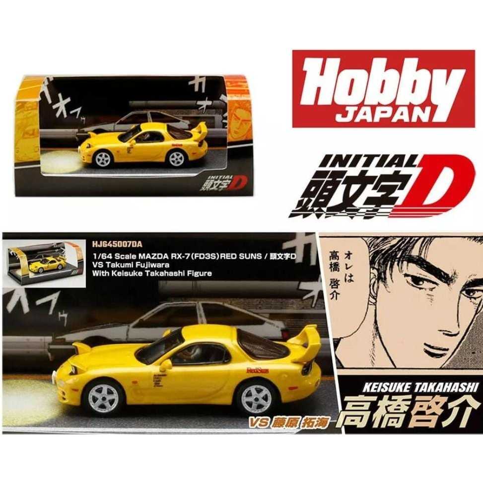 Jual HJ645007DA - Hobby Japan 1:64 INITIAL D Mazda RX-7 (FD3S) Keisuke Takahashi Figure | Shopee ...