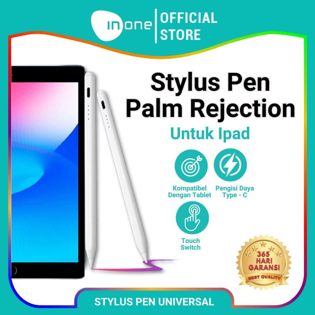 Jual INONE Stylus Pen Untuk Ipad Palm Rejection kompatibel iOS/Tablet ...