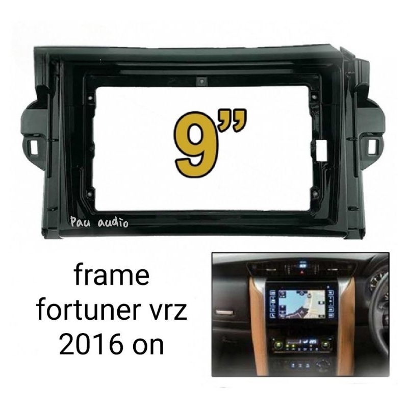 Jual frame head unit android 9 inch fortuner vrz 2016-on | Shopee Indonesia