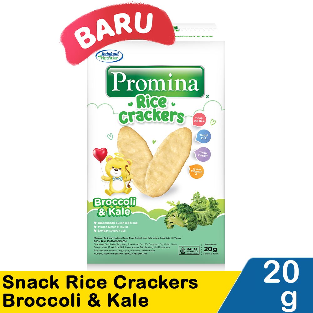 Jual Promina Rice Crackers Broccoli & Kale Mix Berries 20g | Shopee ...