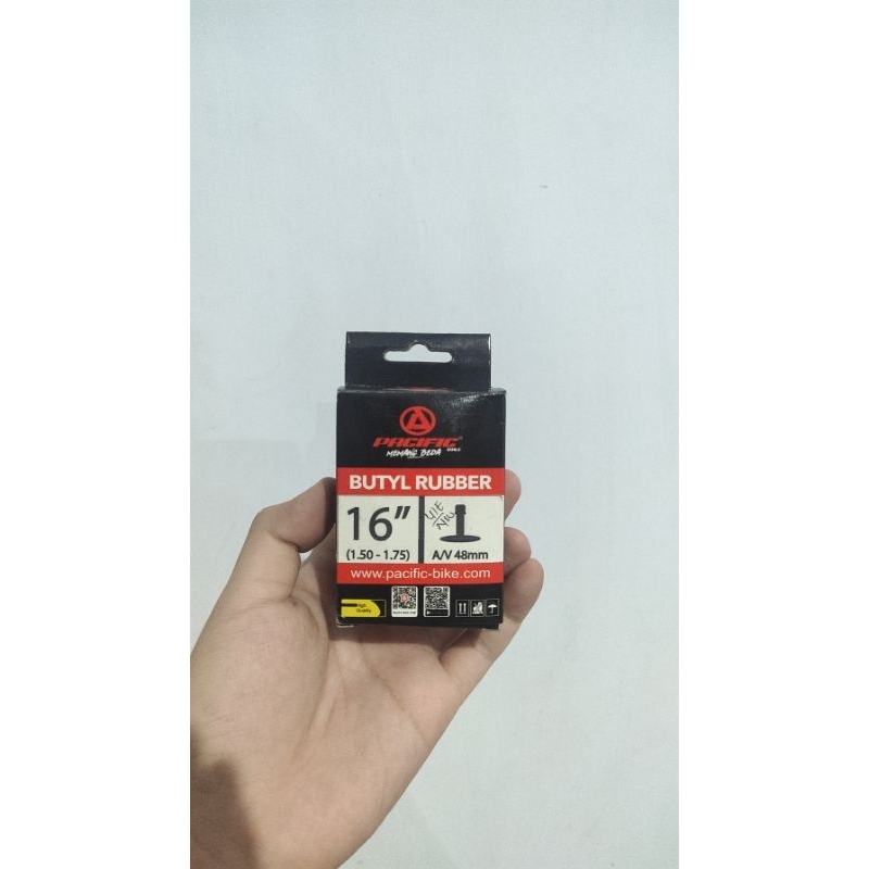 Jual BAN DALAM 16 X 1.50 - 1.75 PENTIL PANJANG PACIFIC | Shopee Indonesia
