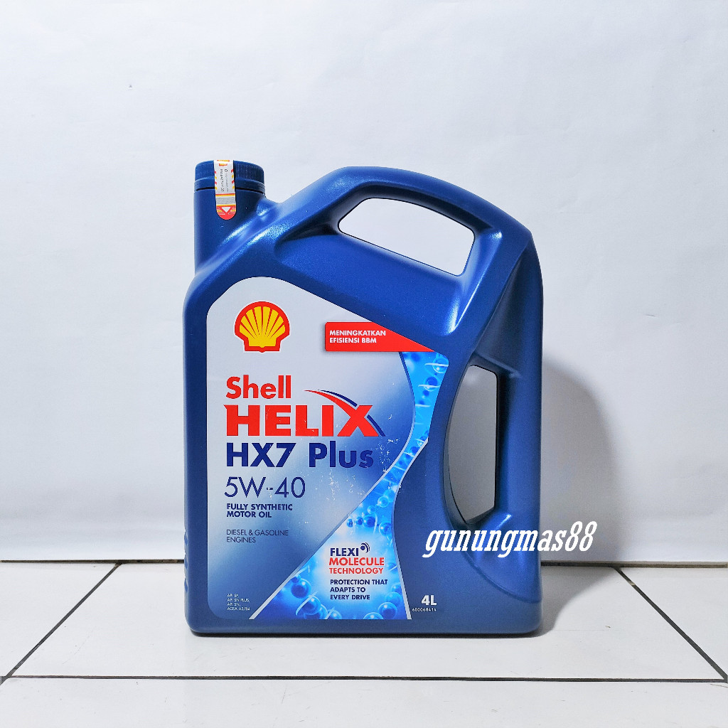 Jual Oli Mesin Shell Helix HX7 Plus Terbaru Fully Synthetic SAE 5W-40 ...