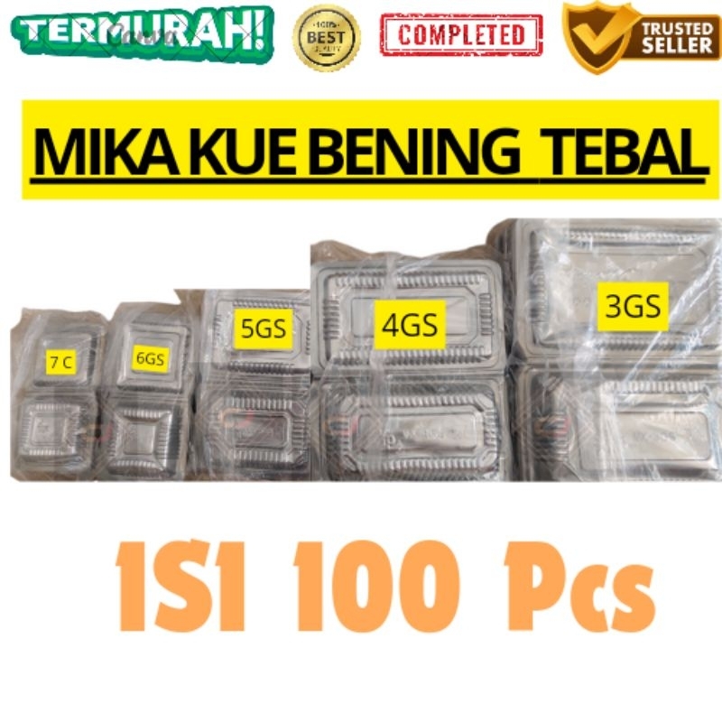 Jual Mika kue merrk VIP / MIKA KUE 3,4,5,6,7 / Mika kue bening tebal / Mika kue kecil / Mika kue ...