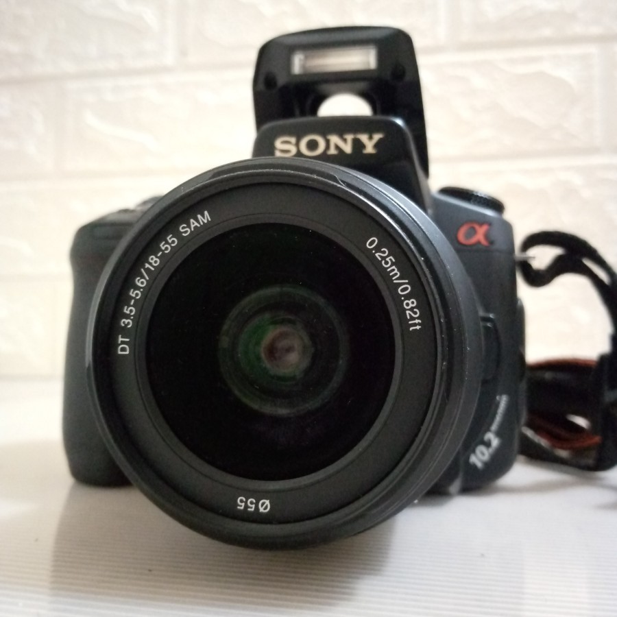 Jual Sony alpha A300 lensa 18-55 kamera DSLR second | Shopee Indonesia