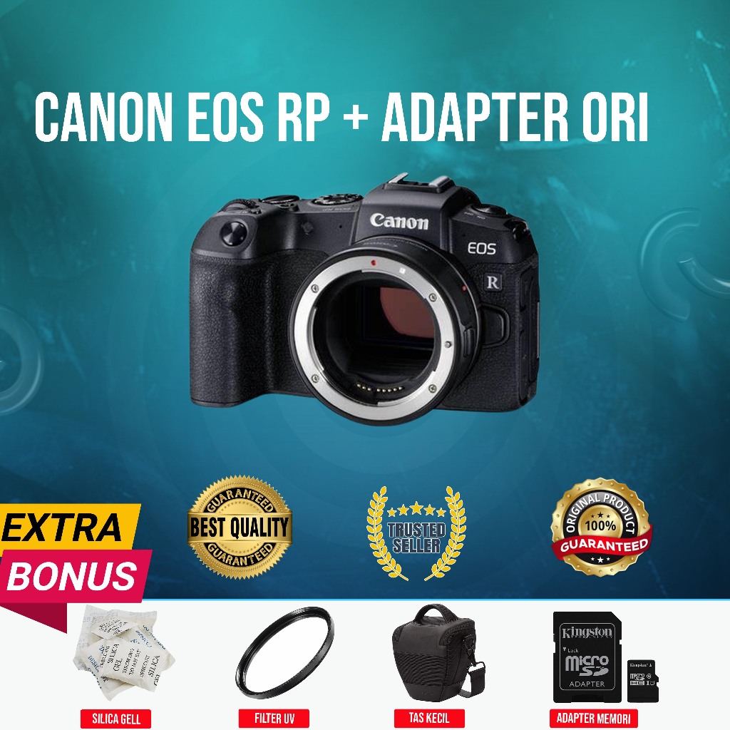 Jual [GUBUK KAMERA] CANON EOS RP + ADAPTER CANON ORI ORIGINAL NORMAL ...