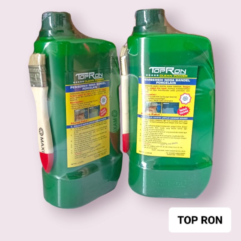 Jual TOP-RON isi 1Liter - Pembersih Lantai/Kerak Kamar Mandi/WC dan ...